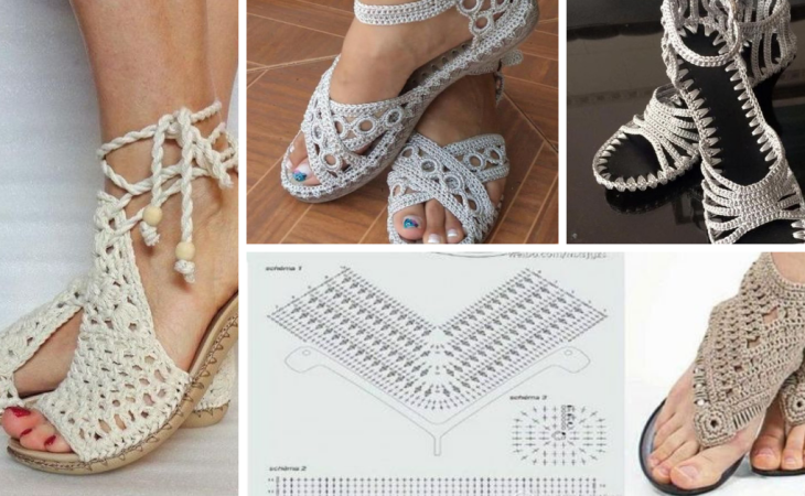 Sandale Au Crochet- Idées Et Tutoriel Vidéo