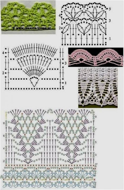 Bords En Crochet Pour Serviettes - Art Délicat